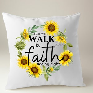 Faith Sunflower Wreath PNG: Christian Sublimation Design (digital ...