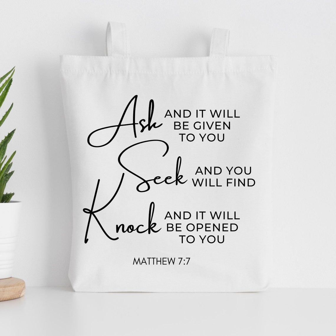 Matthew 7:7 Png File for Sublimation/ask Seek Knock Png | Etsy