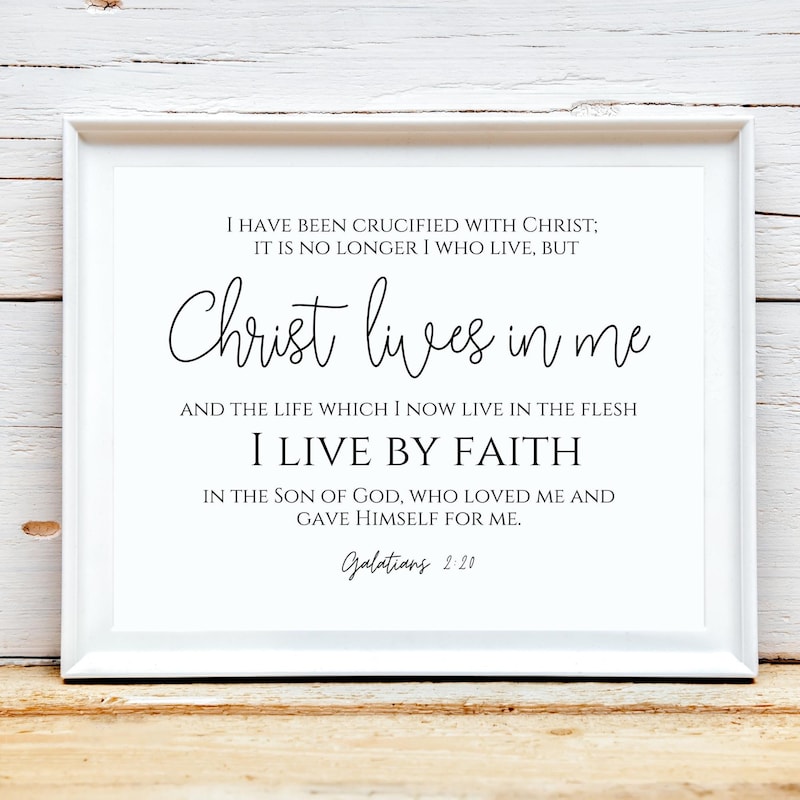 Galatians 2 20 - Etsy