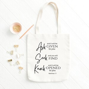 Matthew 7:7 Png File for Sublimation/ask Seek Knock Black Text Png File ...