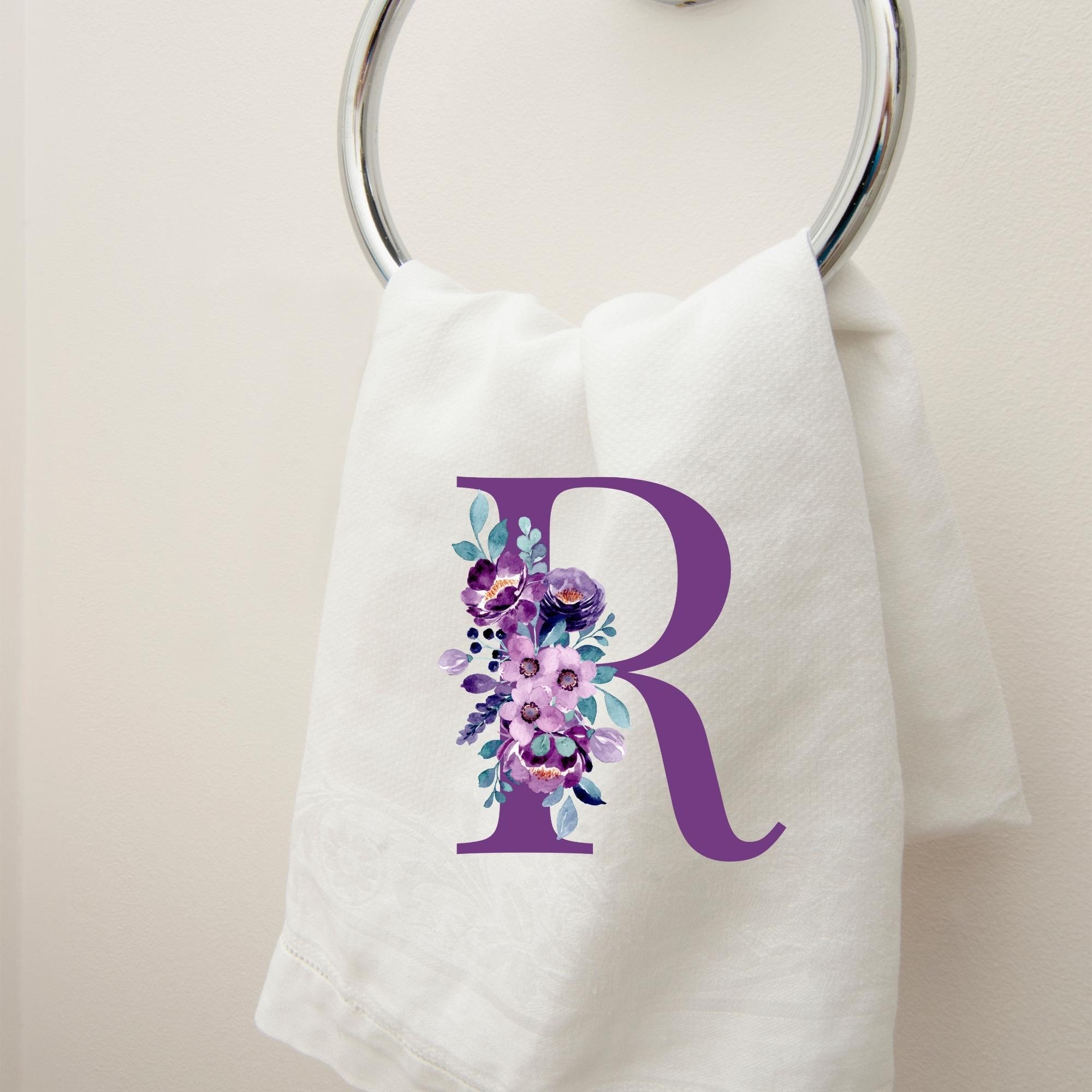 Initial R With Purple Flower Png File for Sublimation/purple - Etsy