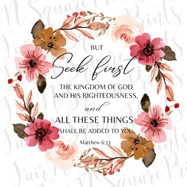 Matthew 6 33 - Etsy