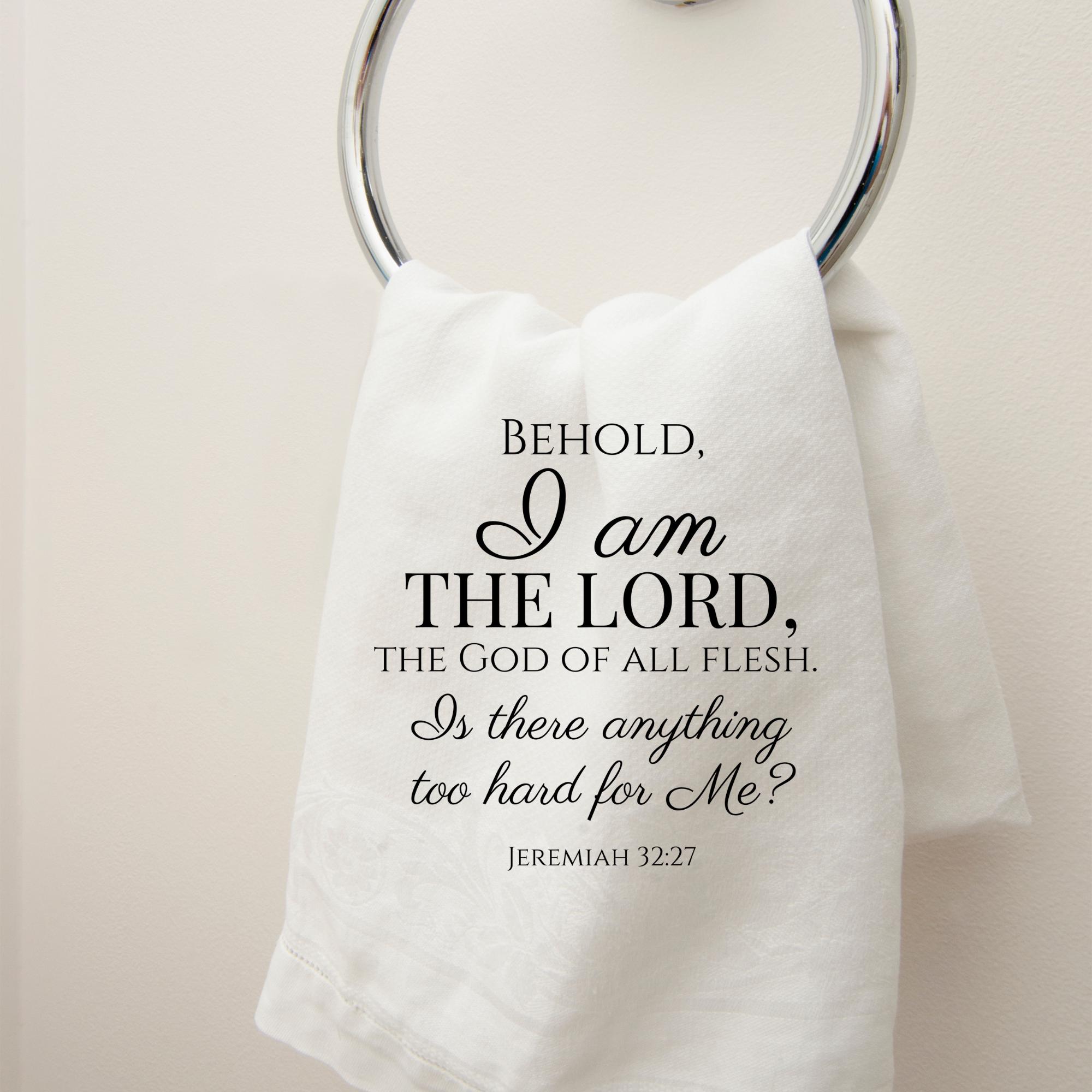 Jeremiah 32:27 Behold I Am the Lord Black Text Png File for Sublimation ...