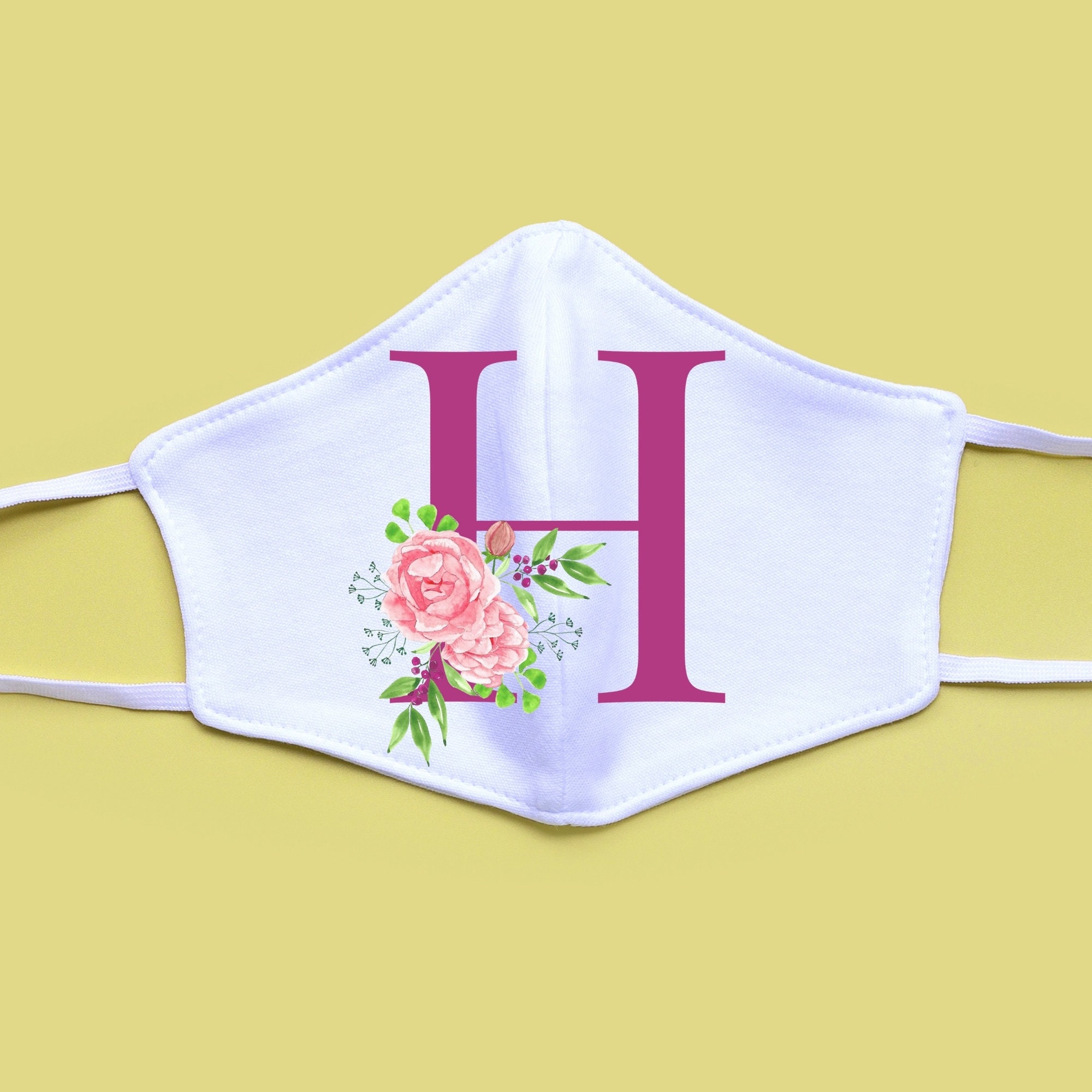 Floral Letter H PNG: Royal Heath Sublimation Design (digital Download ...
