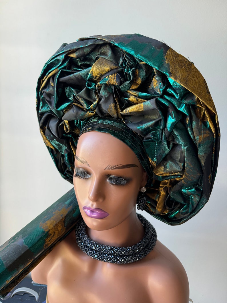 Ready Made Gele. African Auto Gele Wedding Gele Birthday Gele Set - Etsy