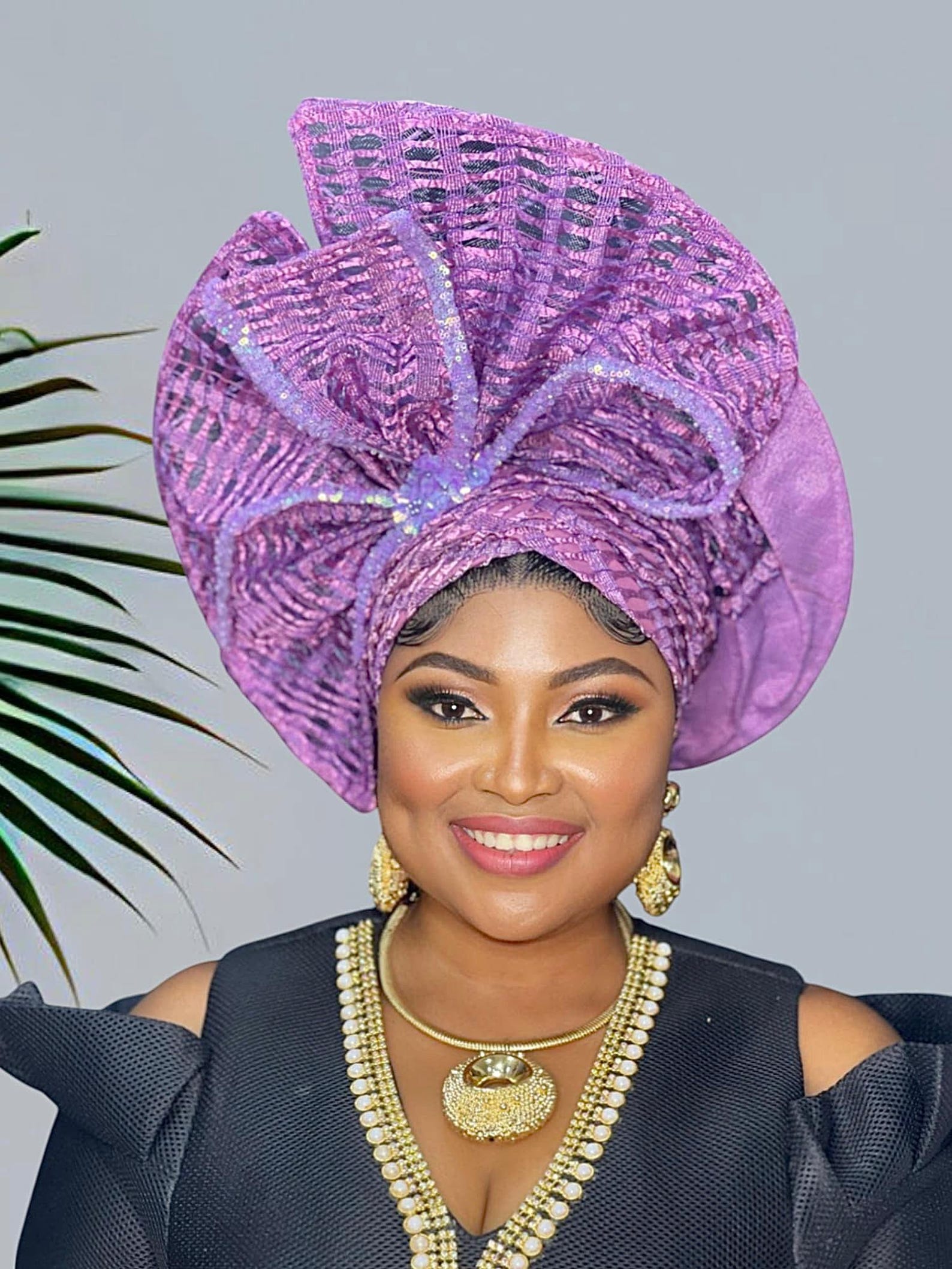 Aso Oke Auto Gele , African Auto Gele , Nigeria Aso Oke Net Auto Gele ...