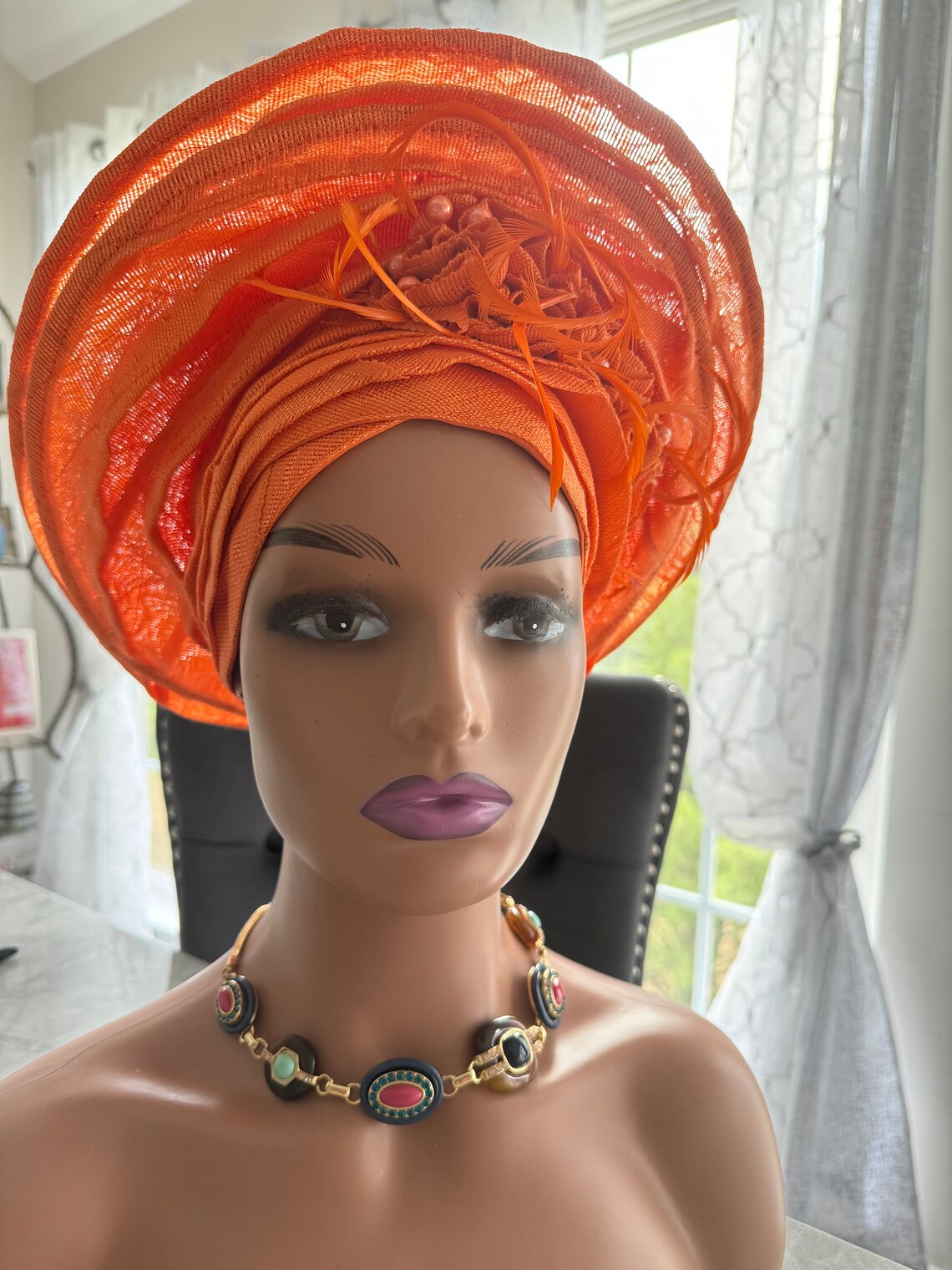 African Auto Gele Asoke / Ready Made Auto Gele/ Bridal Auto Gele - Etsy