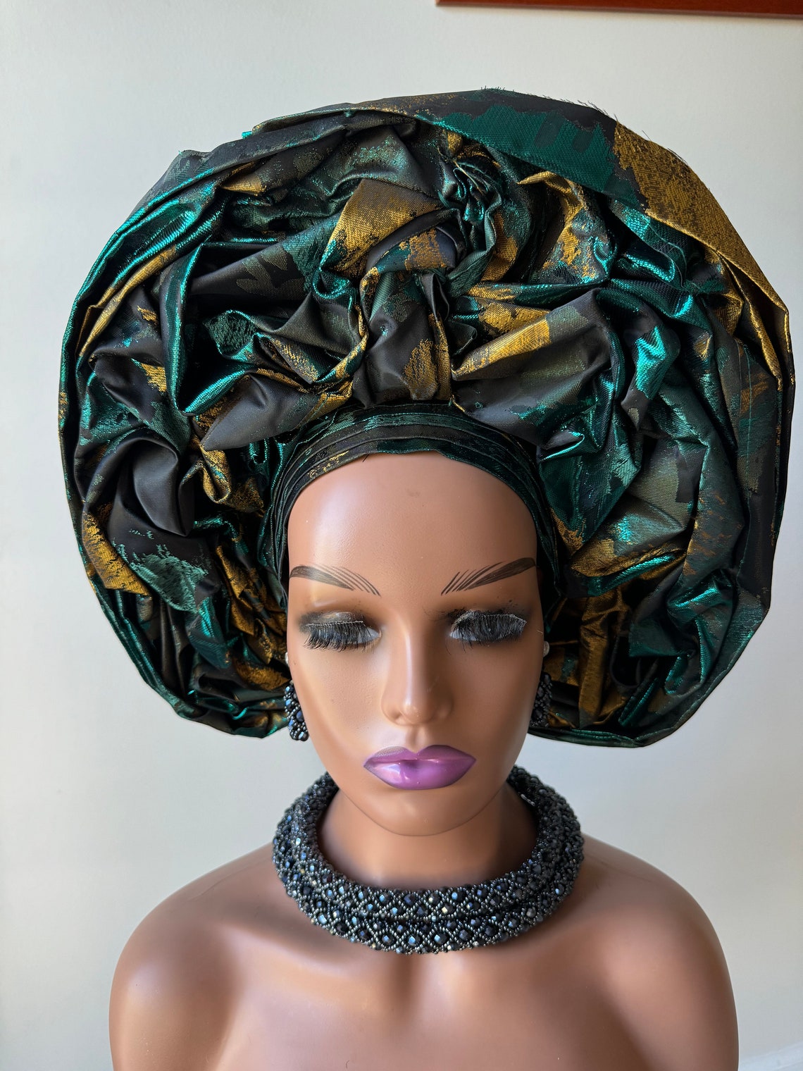 Ready Made Gele. African Auto Gele Wedding Gele Birthday Gele Set - Etsy