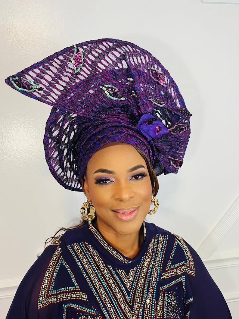 African Gele / Ready Made Auto Gele - Etsy