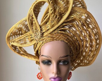 Harriet Auto Gele / African Head-tie - Etsy