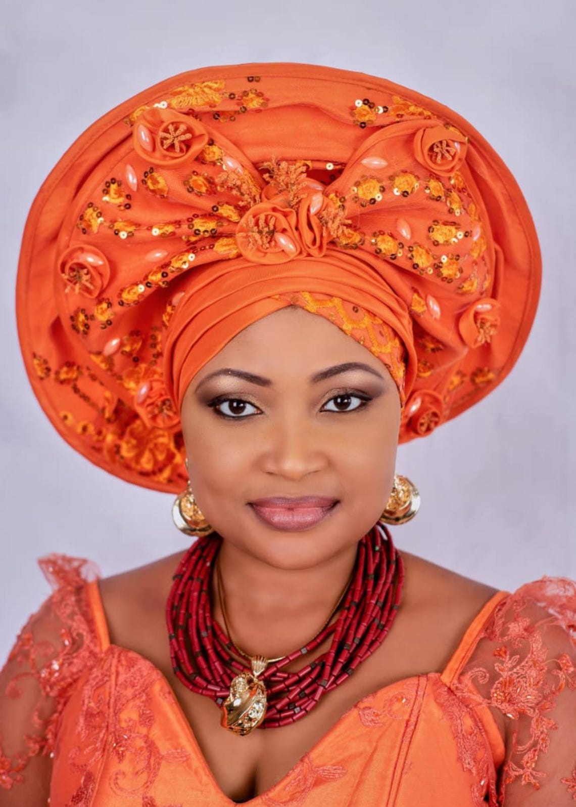 African Auto Gele Asoke / Ready Made Auto Gele/ Bridal Auto Gele - Etsy