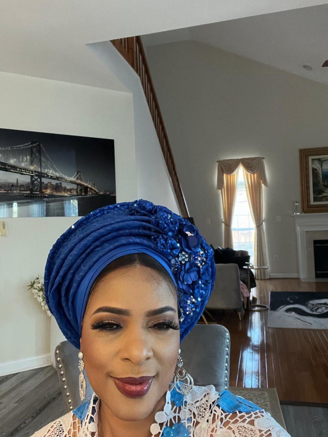 Asoke Headtie African Queens Headgear Wedding Asoke Head Tie Auto Gele ...