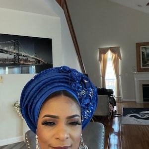 Asoke Headtie African Queens Headgear Wedding Asoke Head Tie Auto Gele ...
