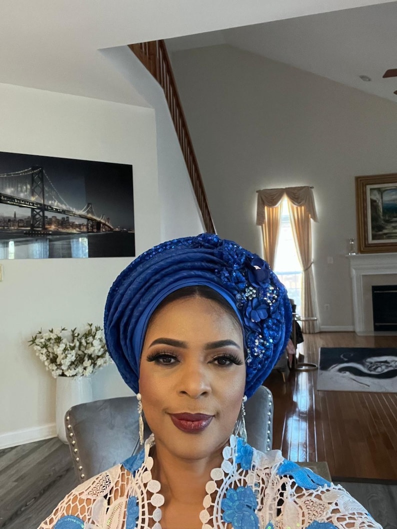 Asoke Headtie African Queens Headgear Wedding Asoke Head Tie Auto Gele ...
