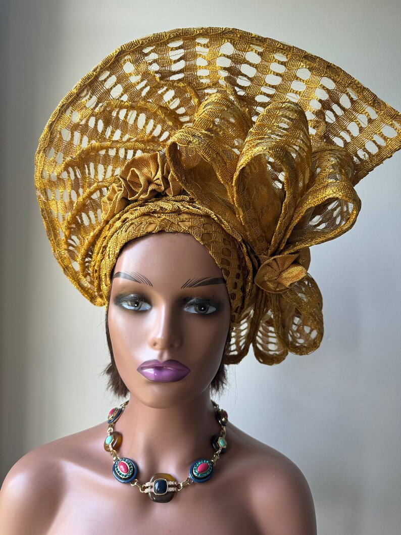 Classy Auto Gele / African Auto Net Gele - Etsy