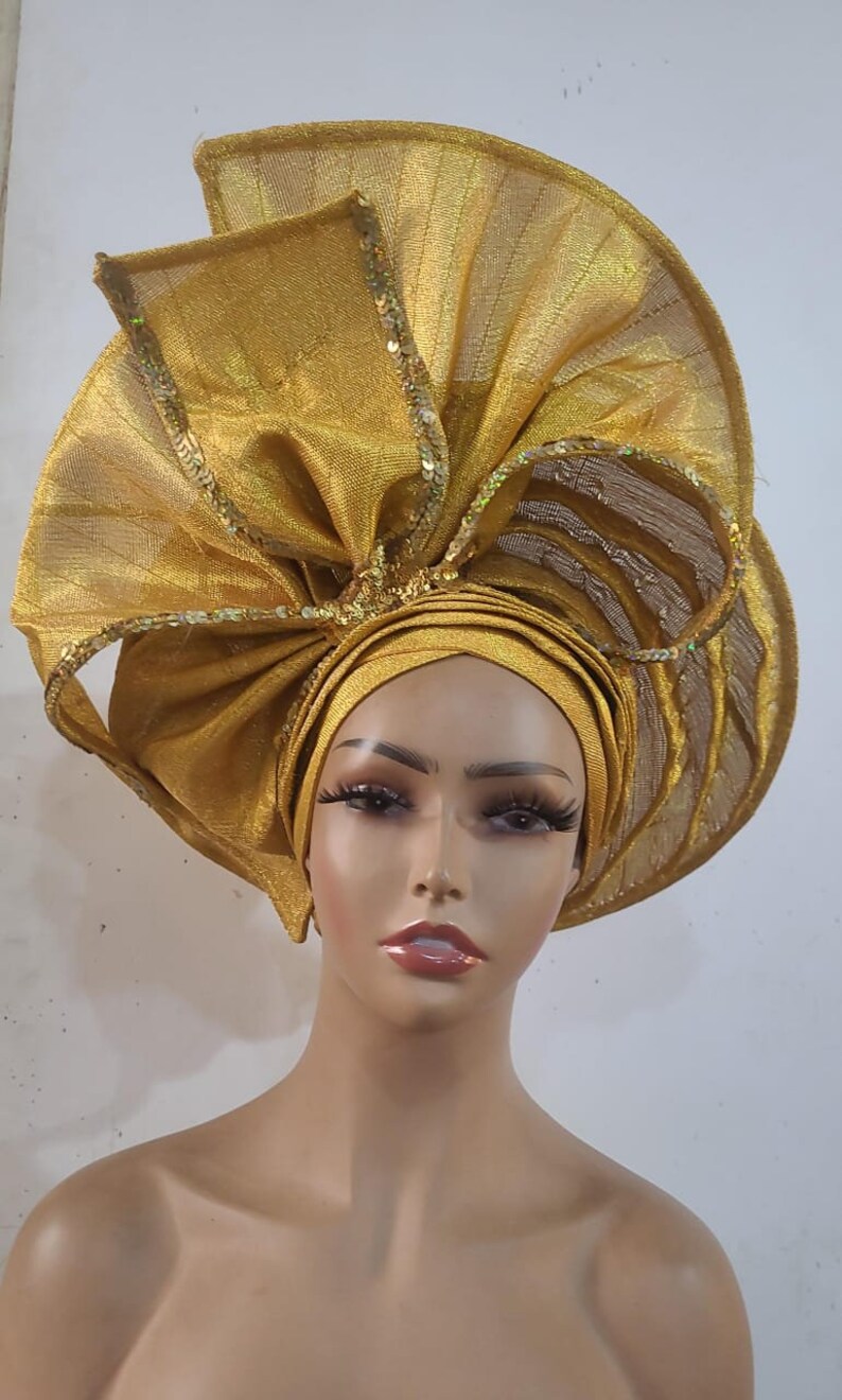 African Gele / Ready Made Auto Gele - Etsy