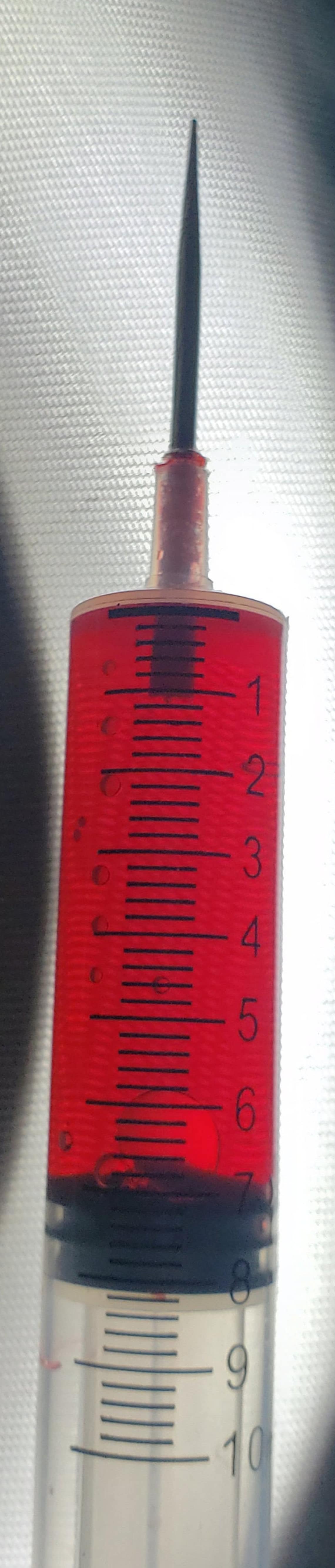 Red Fake Blood Cosplay Prop Syringe Anime Halloween Scary - Etsy