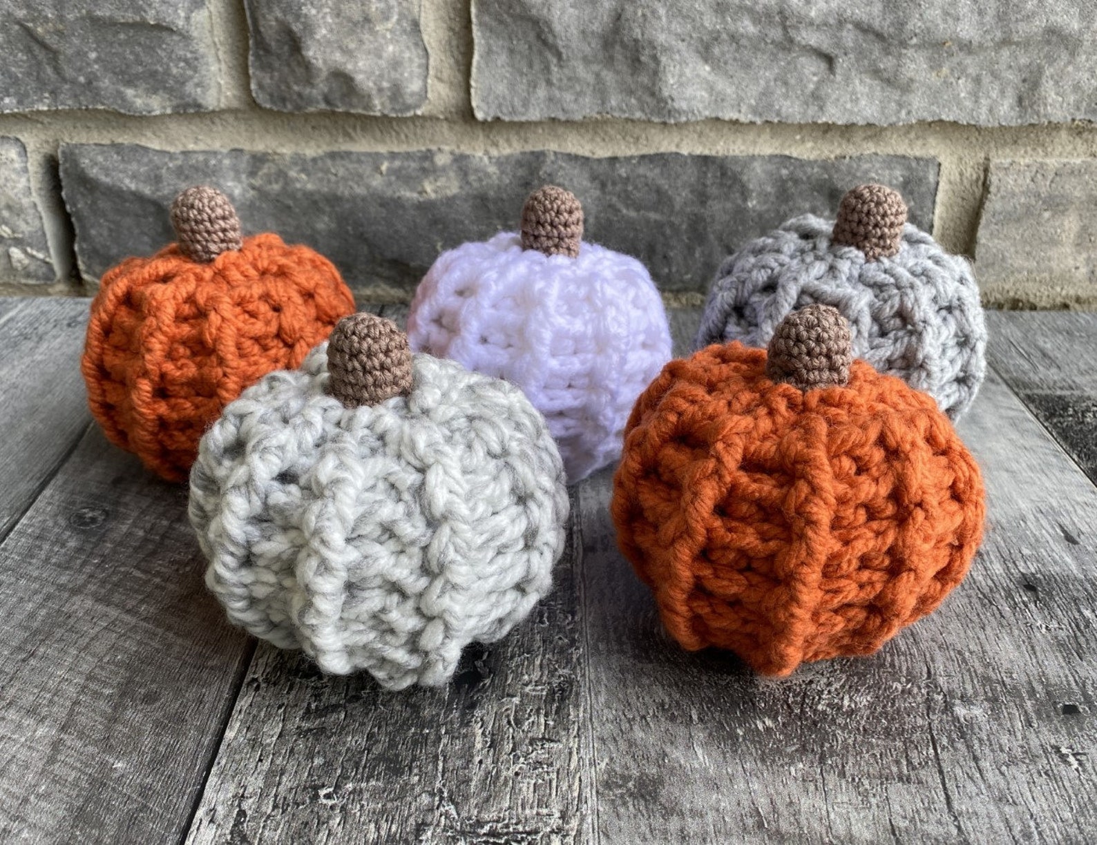 Chunky Rustic Pumpkins Crochet Pattern - Etsy