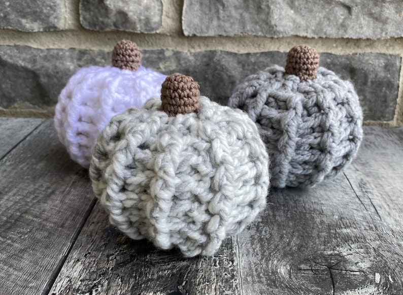 Chunky Rustic Pumpkins Crochet Pattern - Etsy
