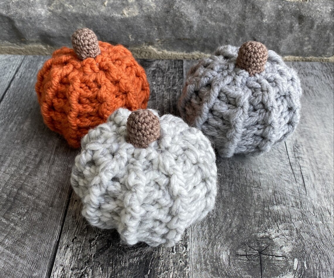 Chunky Rustic Pumpkins Crochet Pattern - Etsy