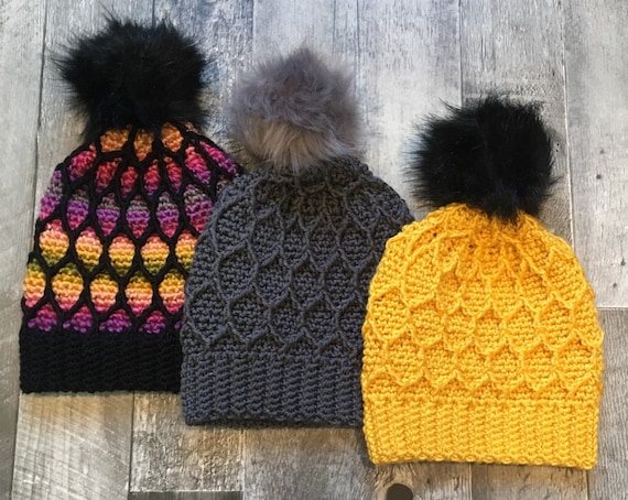 The Bee in Your Bonnet Crochet Toque Pattern | Etsy