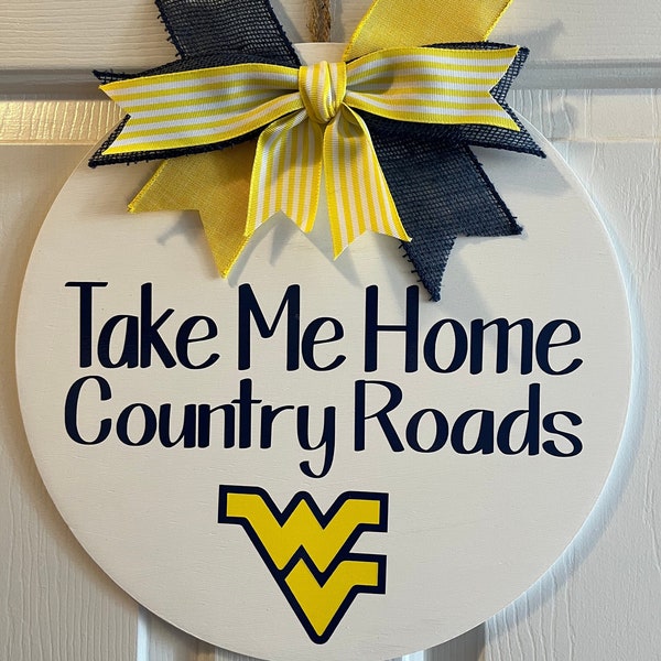 Wvu Wreath - Etsy
