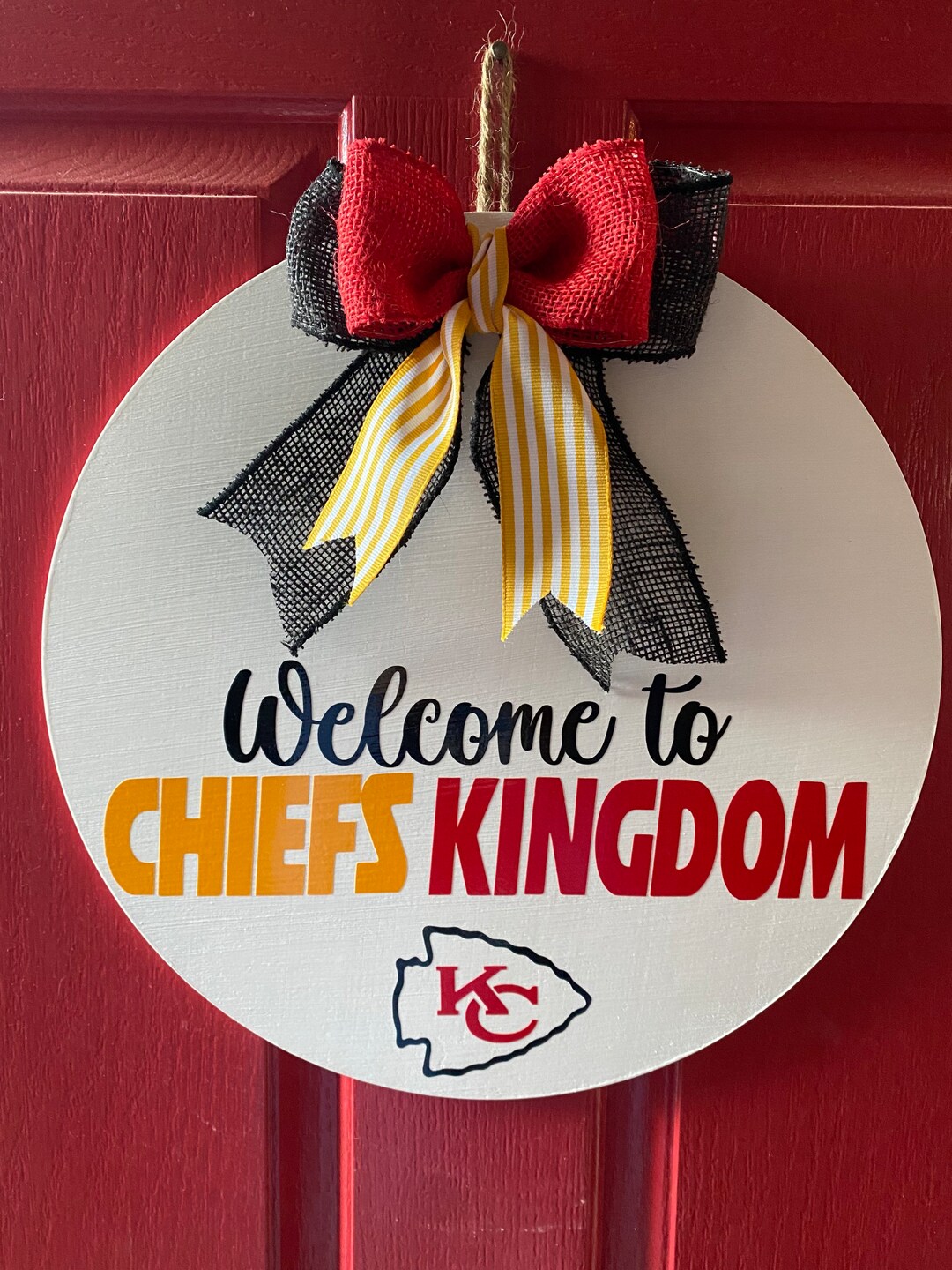 Kansas City Chiefs Door Sign - Etsy