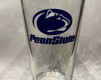 Penn State Hand Etched Pint Glasses - Etsy