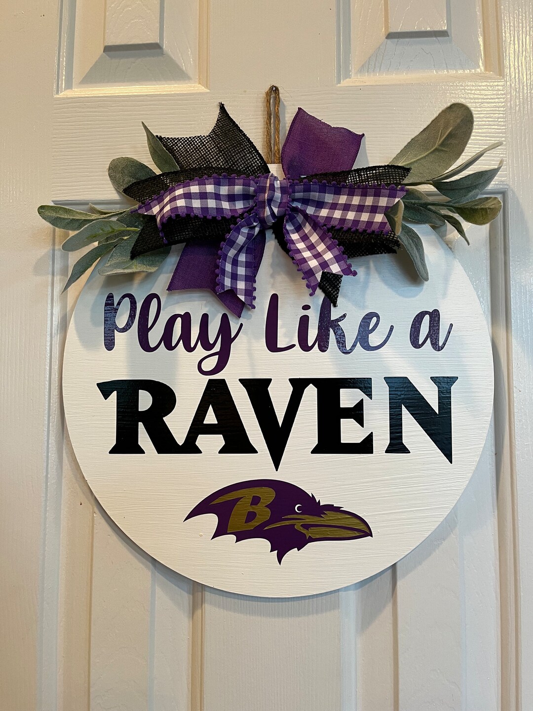 Baltimore Ravens Door Sign - Etsy