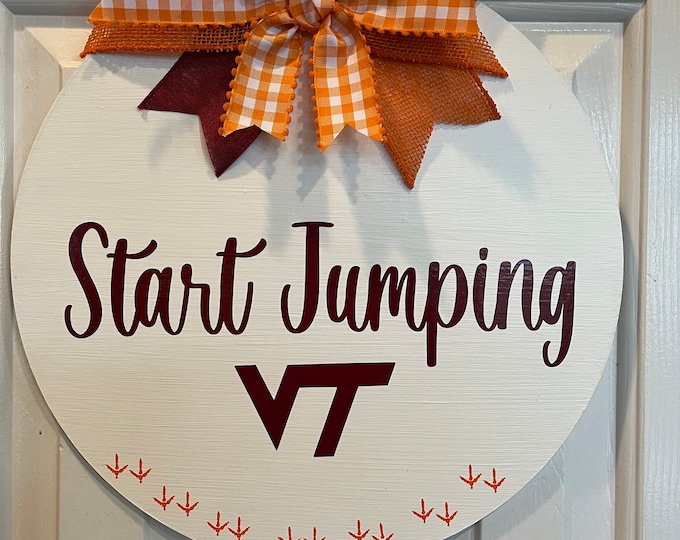 Virginia Tech Door Sign - Etsy