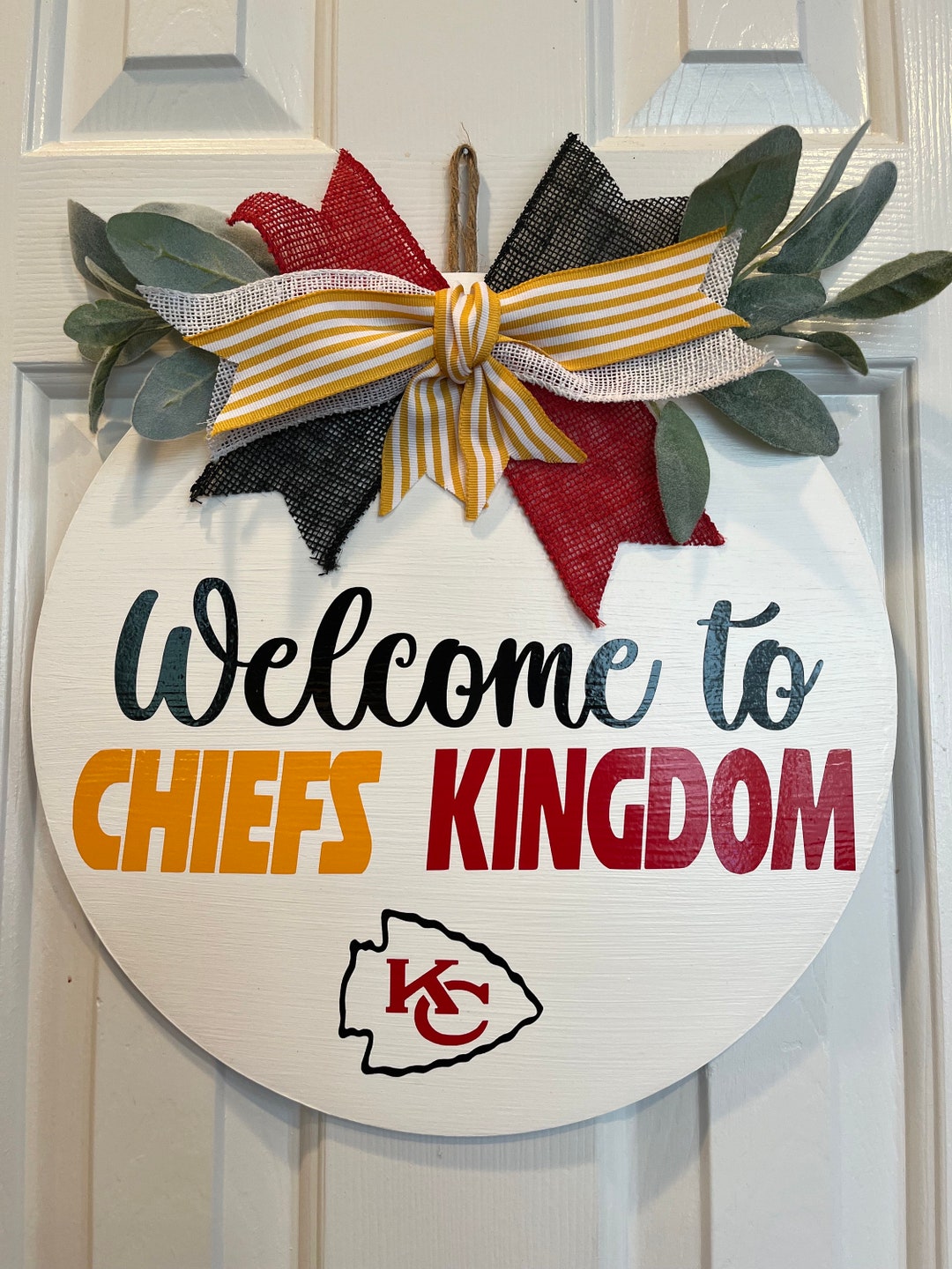 Kansas City Chiefs Door Sign - Etsy
