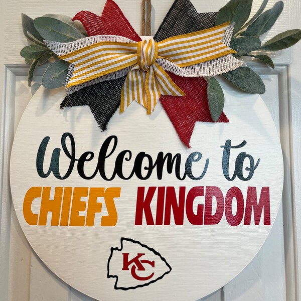 Kansas City Chiefs Wood Sign - Etsy