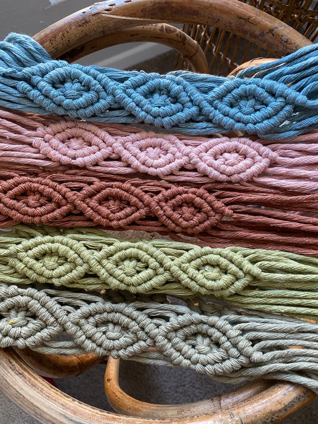 Diamond Twist Macrame Plant Hanger - Etsy