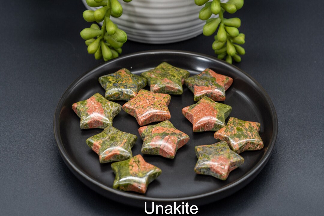 Unakite Carving Star - Etsy