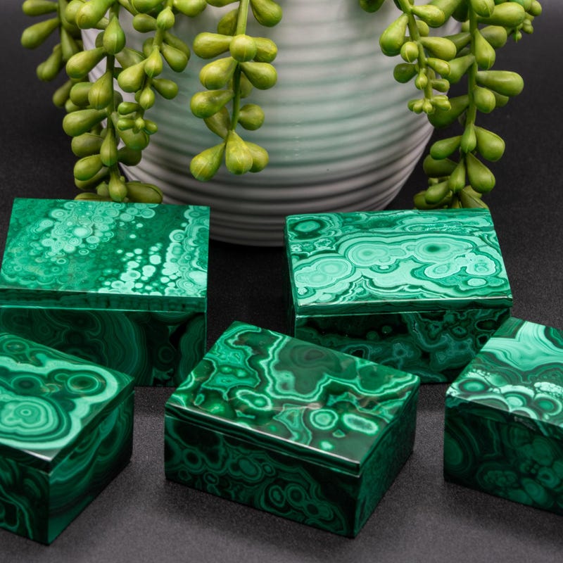Malachite Jewelry - Etsy