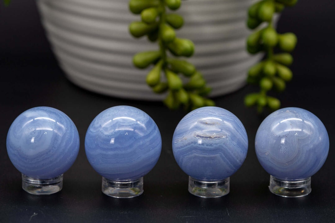 Blue Lace Agate Sphere - 28mm/1.1" - Etsy