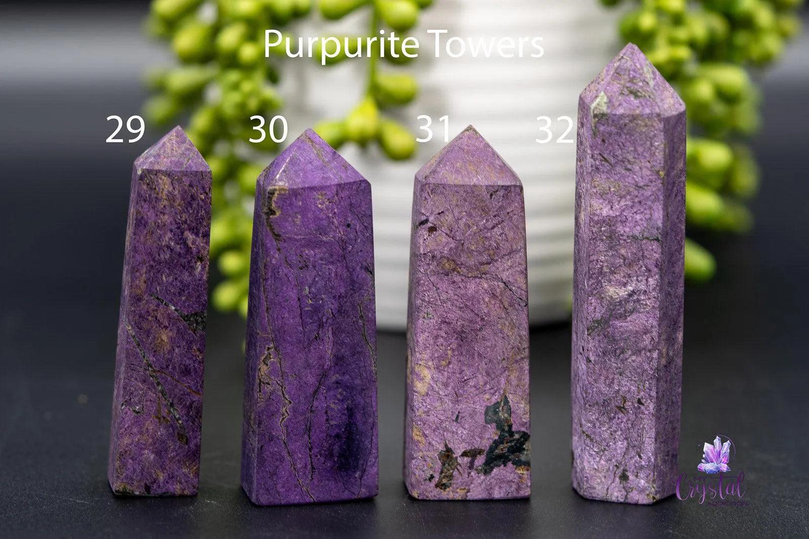 Purpurite Towers 1.9"-3.8"/49mm-96mm - Etsy