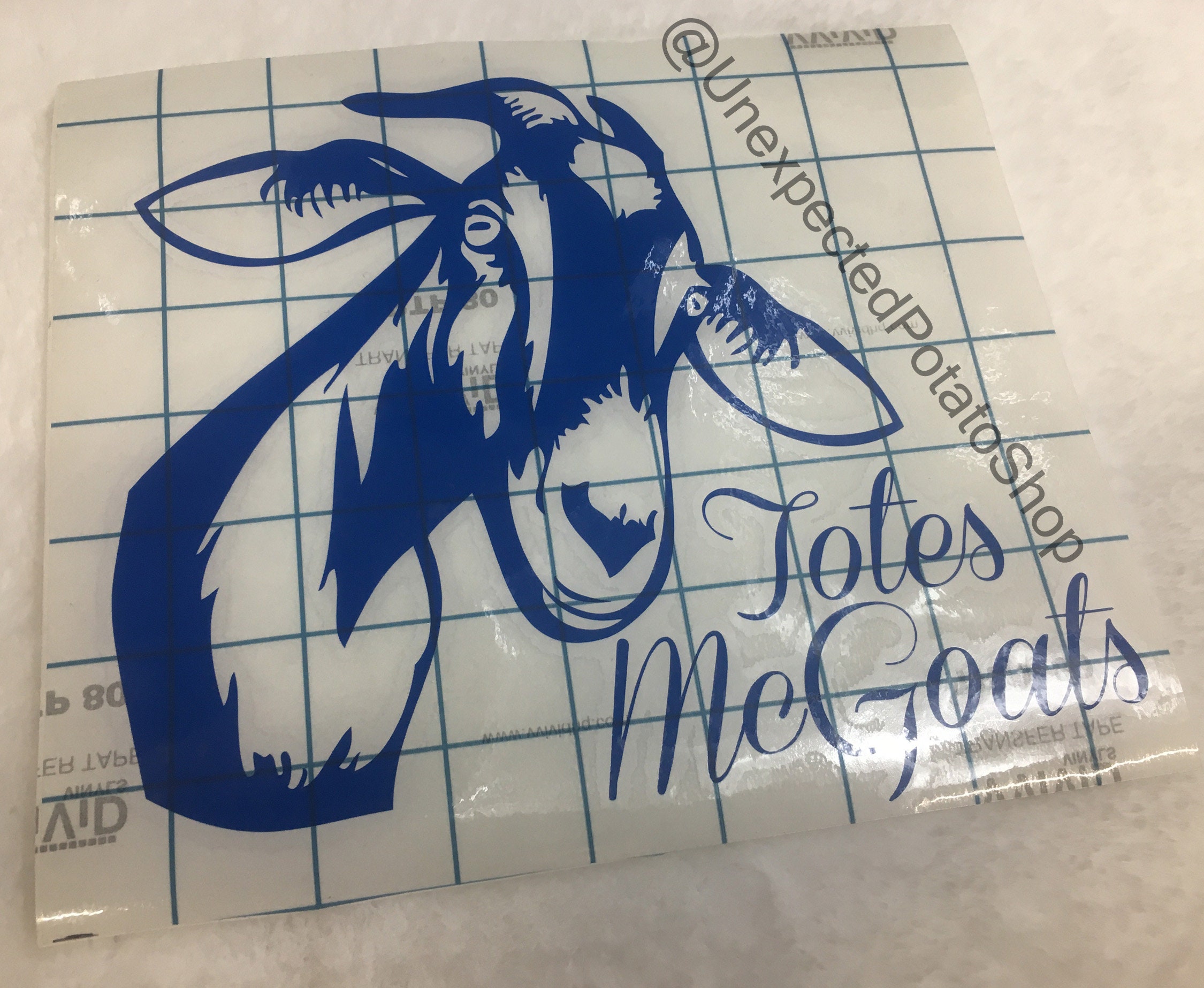 Totes Mcgoats Funny Window Decal Sticker Animal Lover Goat Farm Silly ...