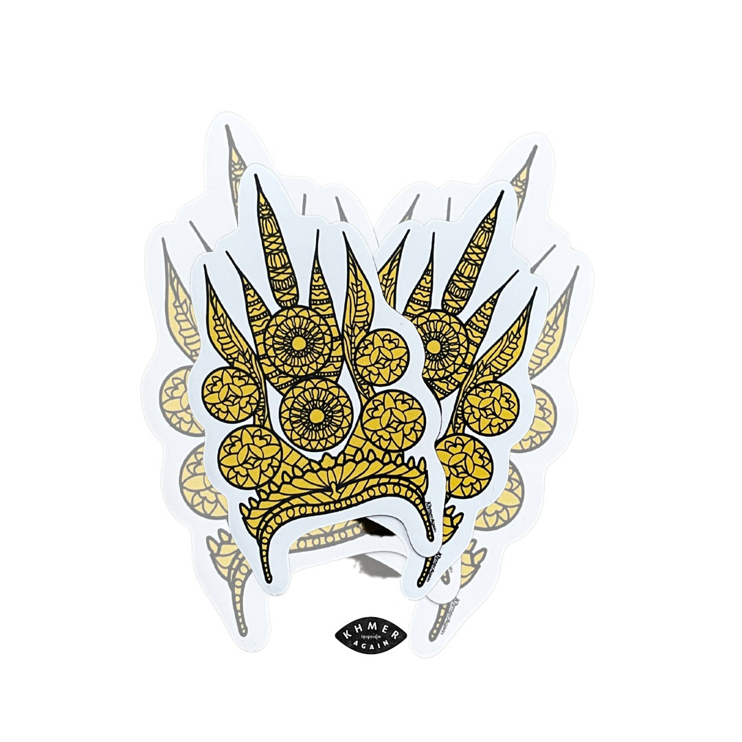 Apsara Crown Sticker Cambodian Dance Sticker - Etsy
