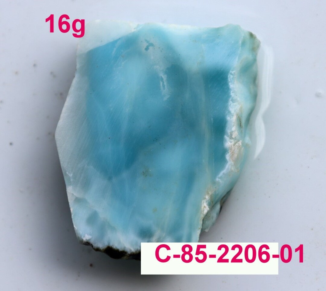 Authentic Dominican Natural Blue Larimar Chunk Slab Slice Specimen - Etsy