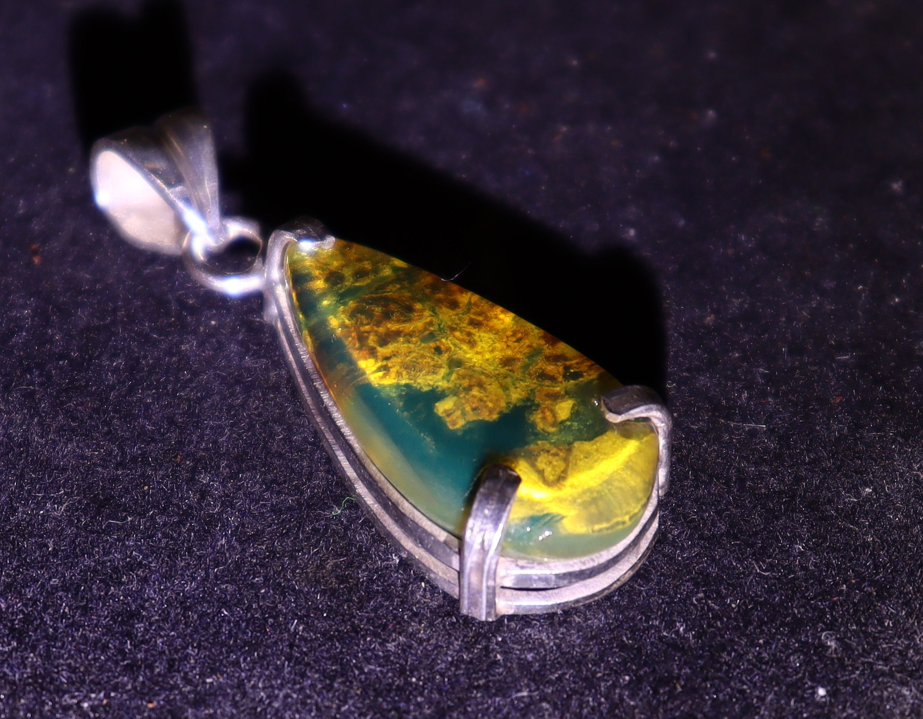 Impressive Natural Clear Sky Blue Amber .925 Sterling Silver - Etsy UK