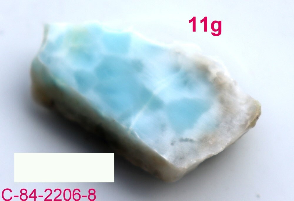Authentic Dominican Natural Blue Larimar Chunk Slab Slice - Etsy