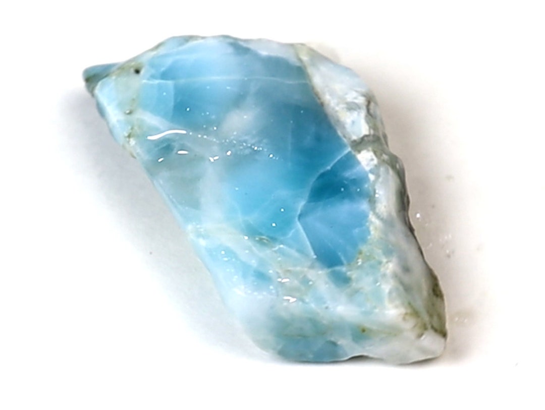 Charming Design Natural Volcanic Blue Larimar Slab Slice Specimen 46mm ...
