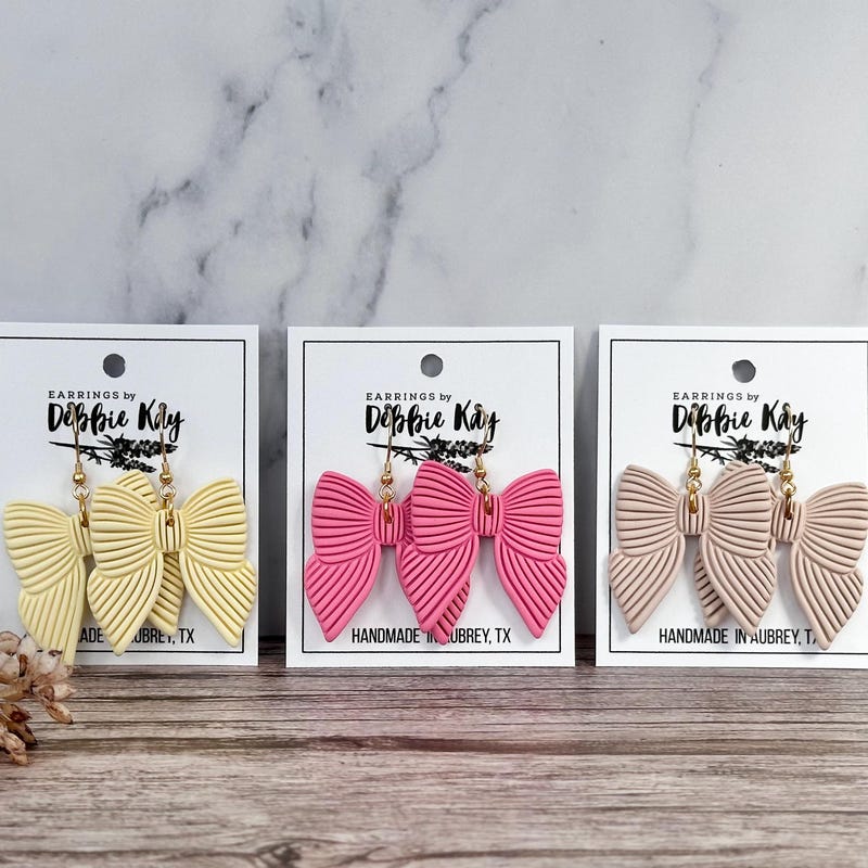 Butter Earrings Clay - Etsy