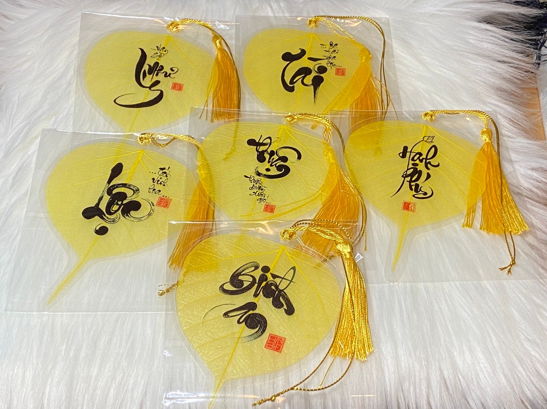 Bodhi Leaf, Vietnamese Wishes, Ornament|bookmark|pendant for Car|home ...