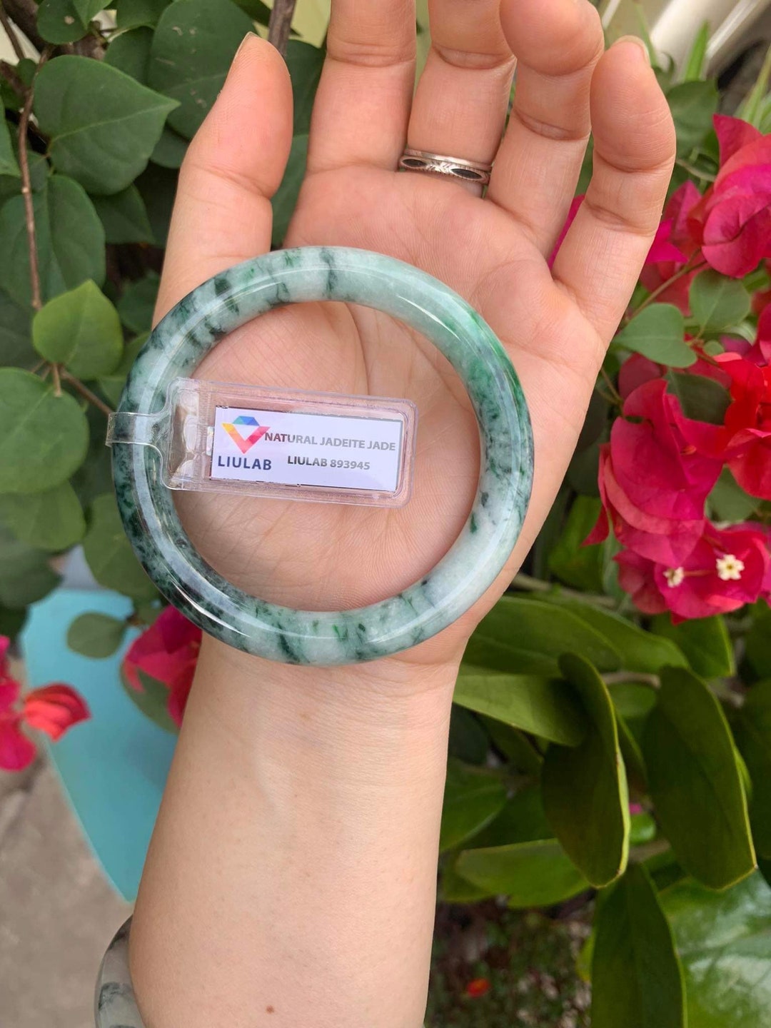 Natural Jadeite Jade Type A Bangle , Jade Type A Bangle With ...