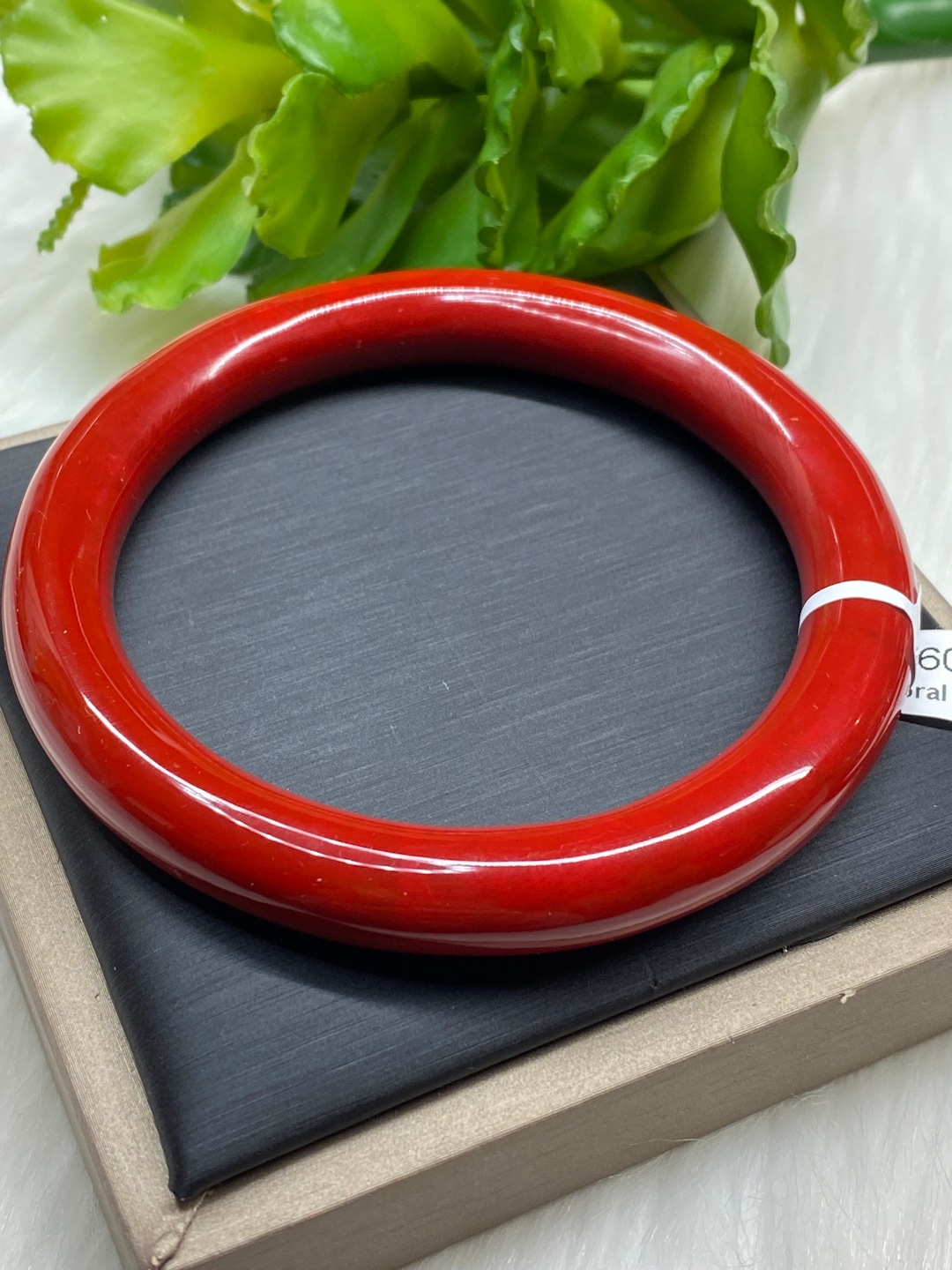 Natural Red Coral Bangle, Natural Coral Hand Made Varnish Coated, Coral ...