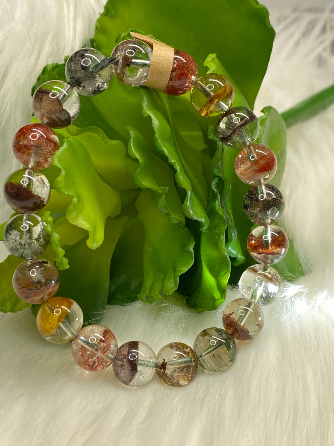 Phantom Crystal Gemstone Bracelet, High Quality Phantom Crystal, Bead ...