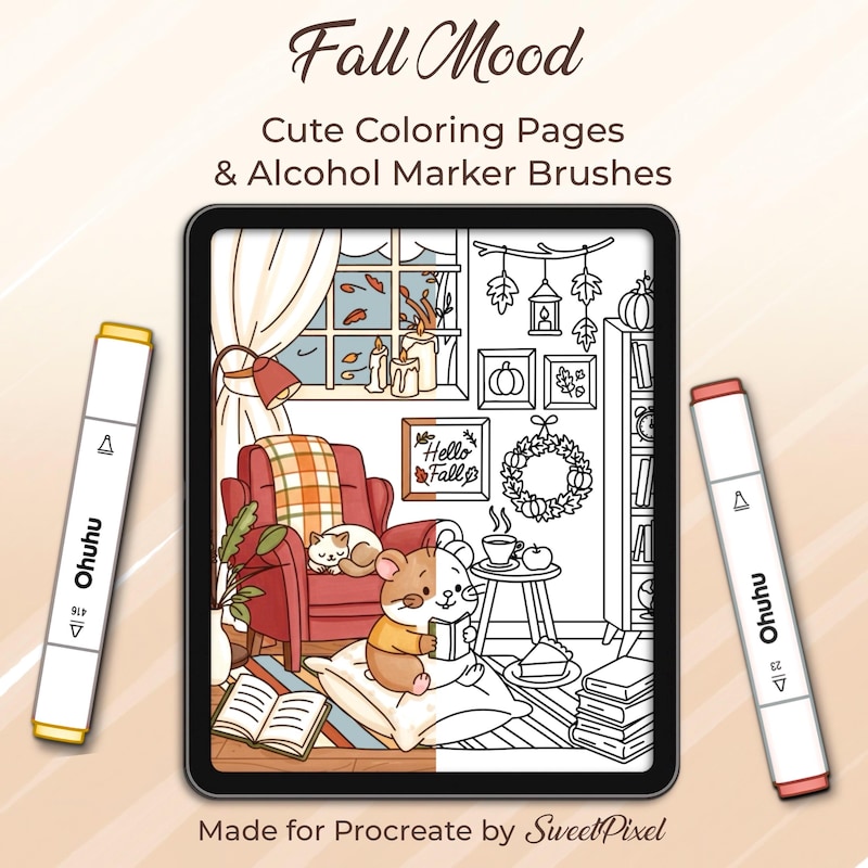 Coloring Pages for Alcohol Markers - Etsy