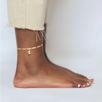 Bra African Beaded Anklet - Etsy